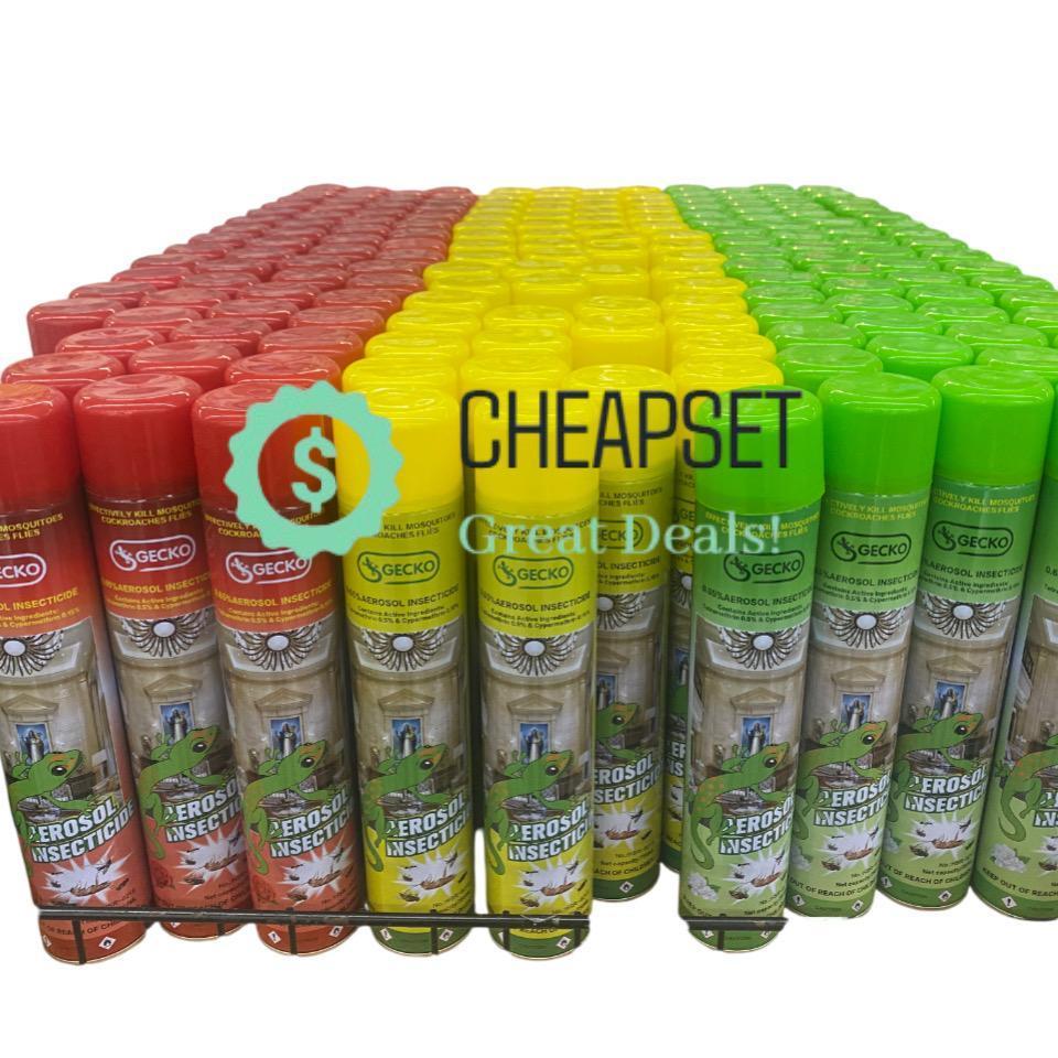GECKO INSECTICIDE BUTIKI AEROSOL like baygon/ Insect spray 750 ml (BIG ...