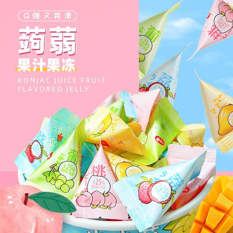 2025 New Style Small Core Konjac Jelly Triangle Bag Juice Juice Jelly ...
