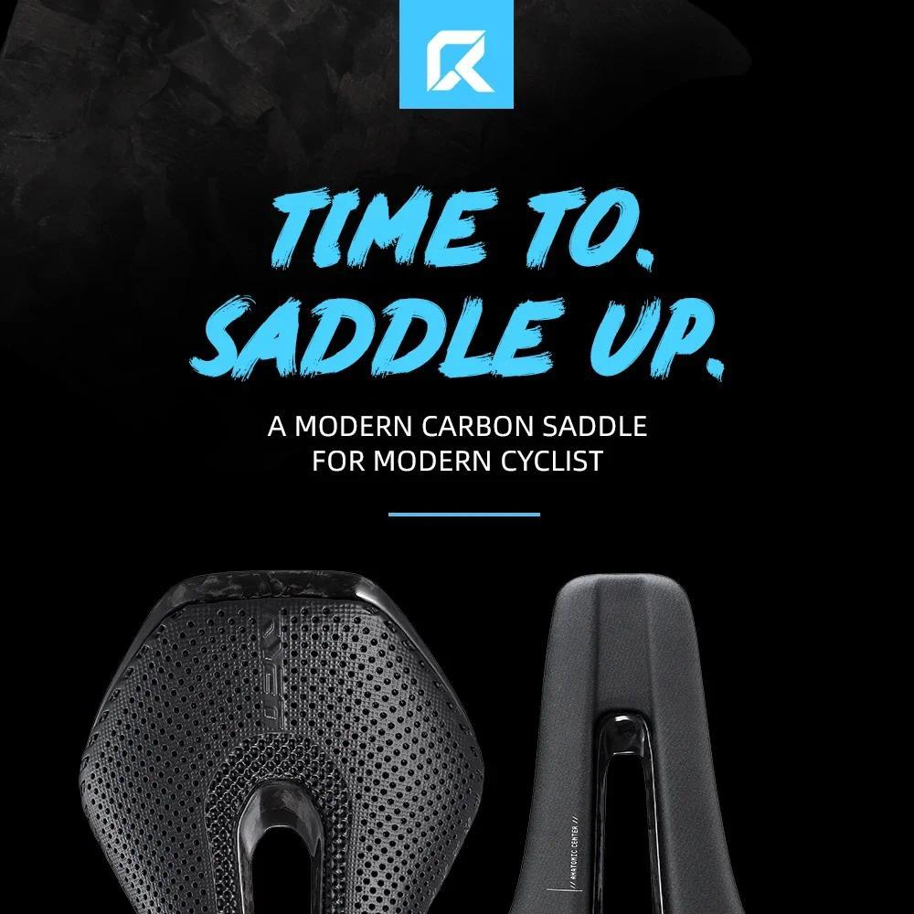 RYET Carbon Racing Saddle 3D Printed Hollow 245*135/145mm Ergonomic For ...