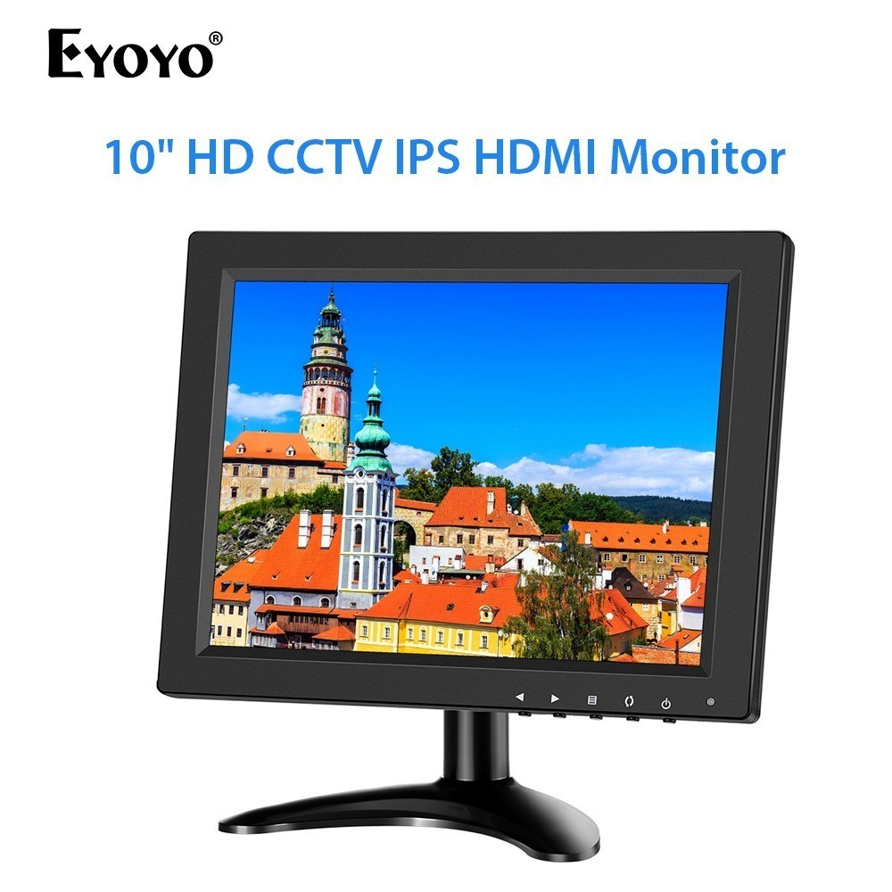 Eyoyo 9.7 inch Security CCTV Monitor Small Portable HDMI LCD Monitor ...
