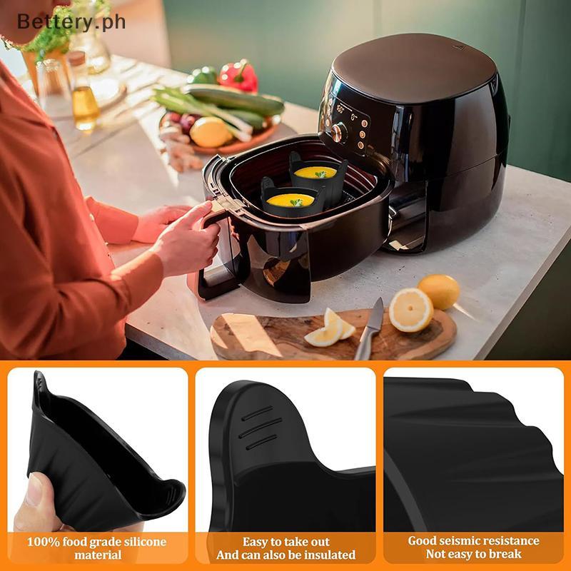 [ety] Air Fryer Egg Poacher Cups Egg Poaching Maker Silicone Cake ...