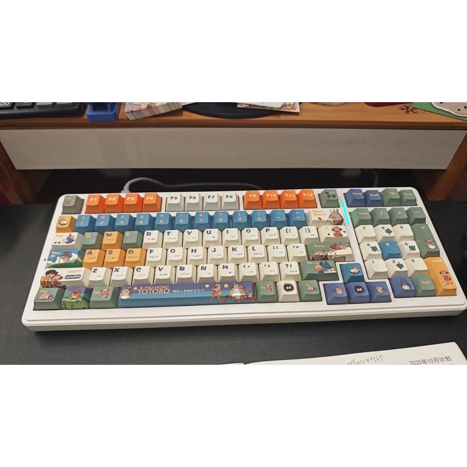 My Neighbor Totoro Keycaps Cherry Profile PBT 150 Keys Wooting Aula F75 ...