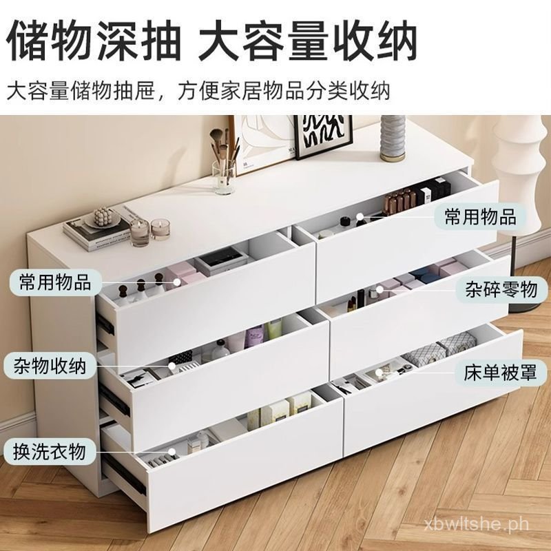 Drawer Cabinet for Home Use in Living Room, Small Apartment Five-Drawer ...