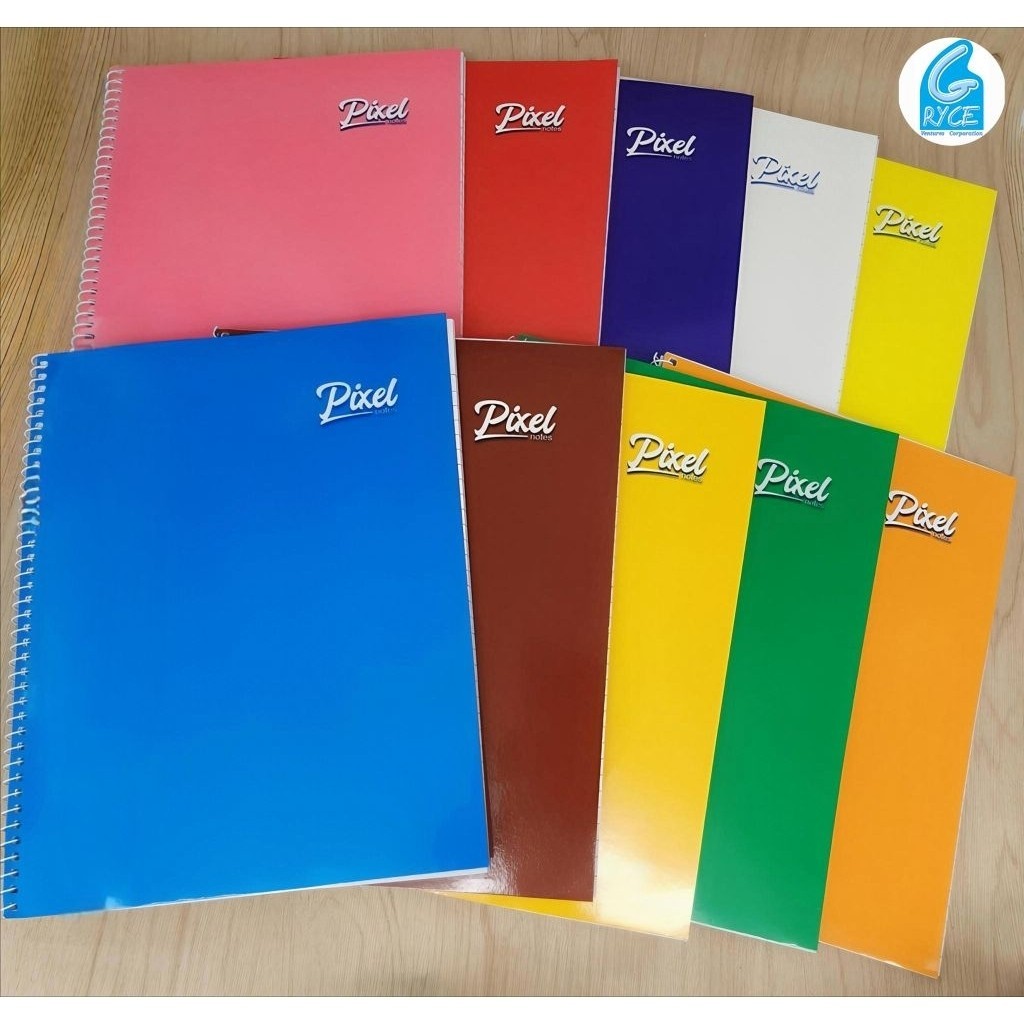 Pixel University Notebook Spiral - Big Notebook- 80 Leaves - Available in Various Colors ...