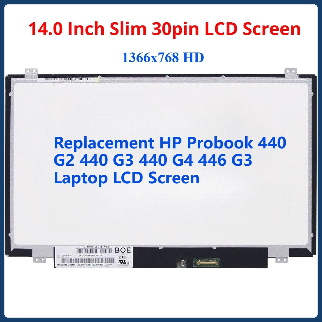 Replacement HP Probook 440 G2 440 G3 440 G4 446 G3 Laptop LCD Screen ...