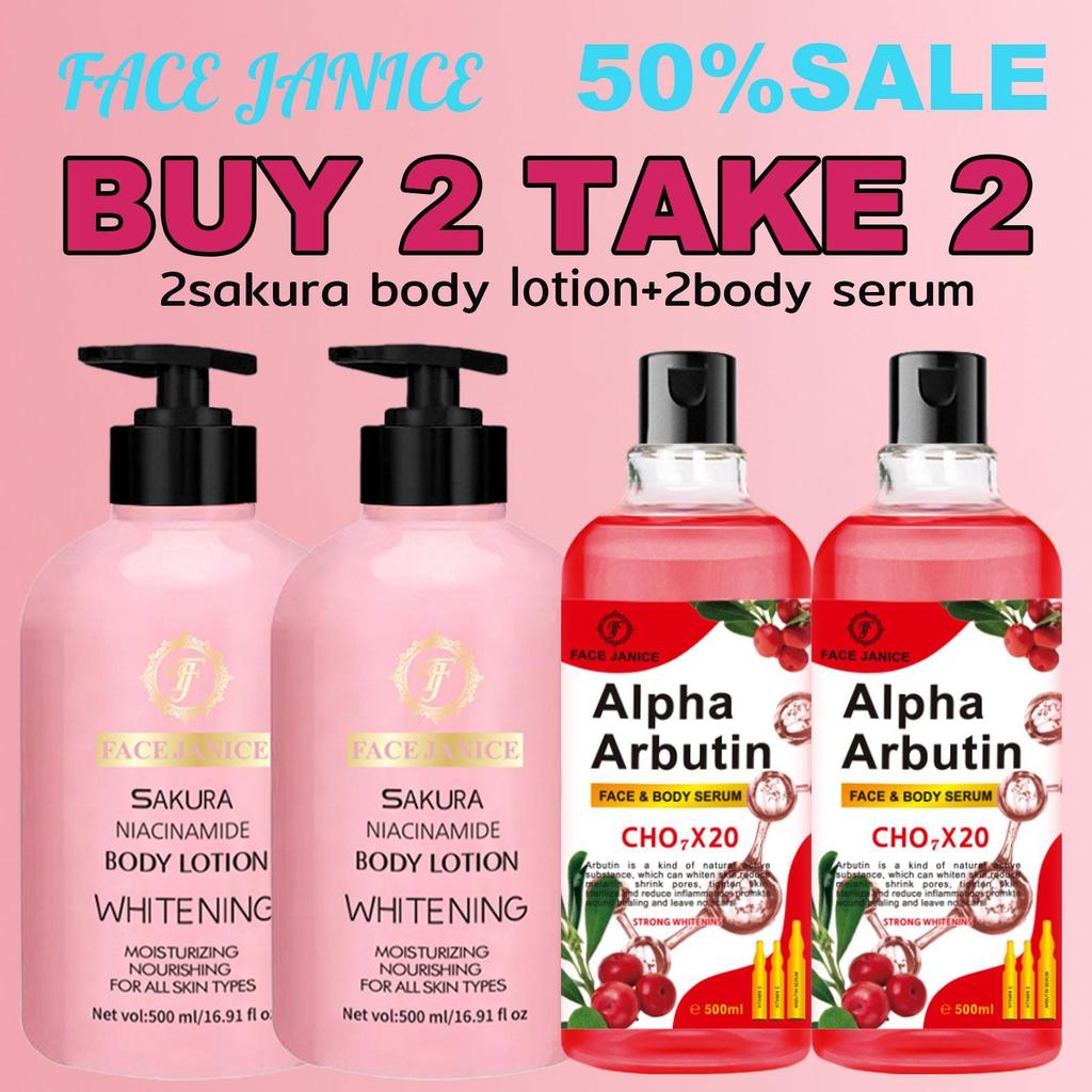 FJ Alpha Arbutin Body Serum 500ml for Skin Whitening and Care - Evening ...