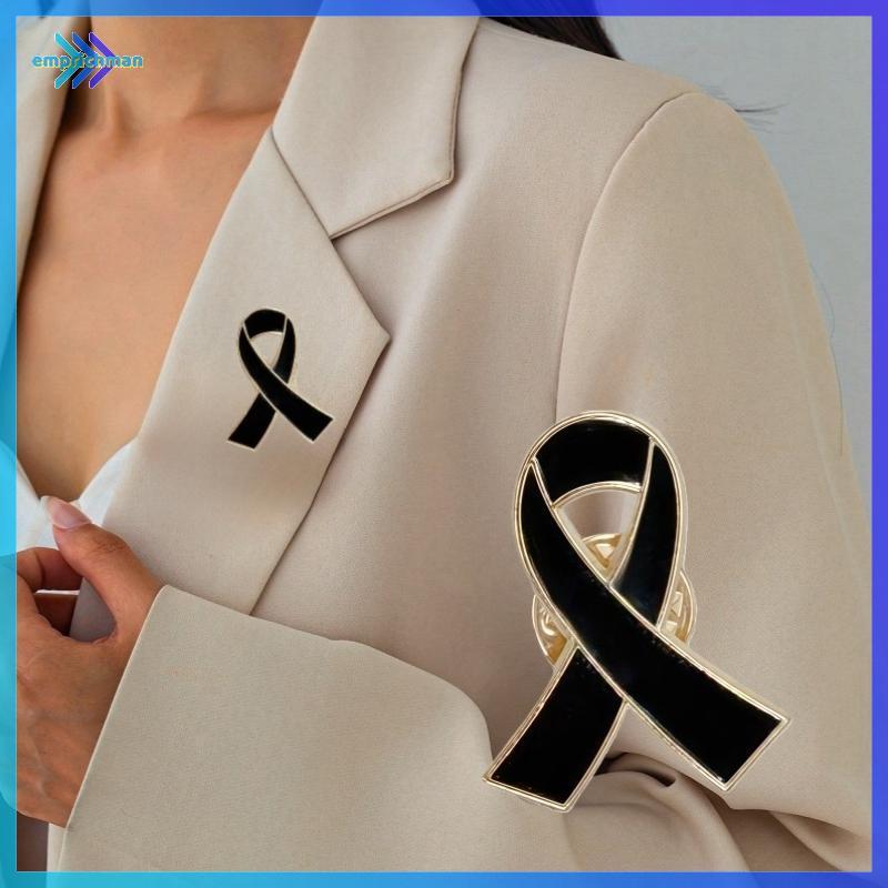 EPMN> 1/5/10Pcs ck White Ribbon Brooch Funerals Memorial Pin For Woman ...