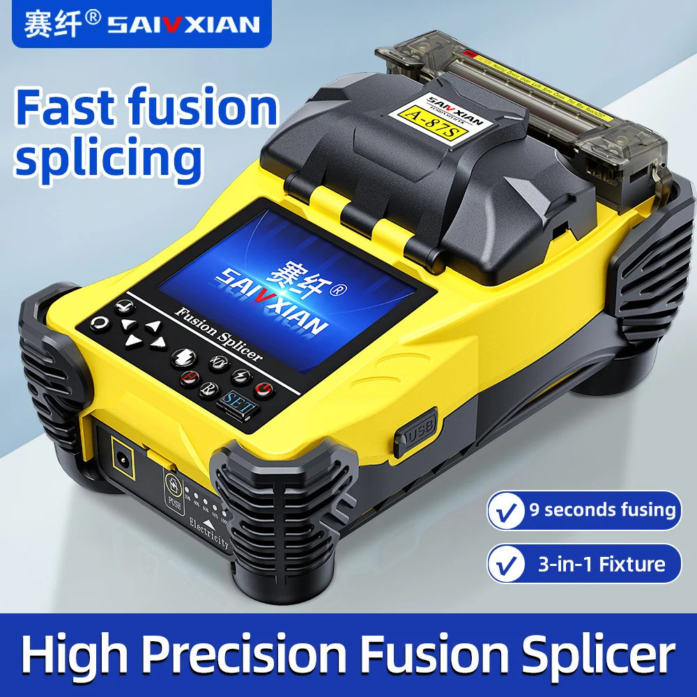 Fiber Optic Fusion Splicer Full Set Hot Melt Machine Fully Automatic ...