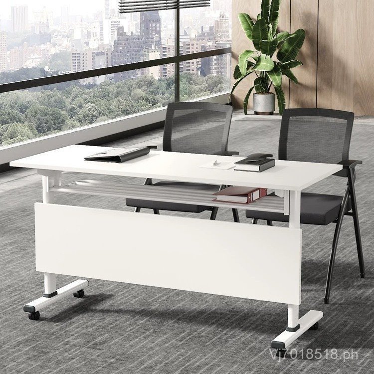 Multifunctional Long Table Conference Table and Chairs with Wheels ...
