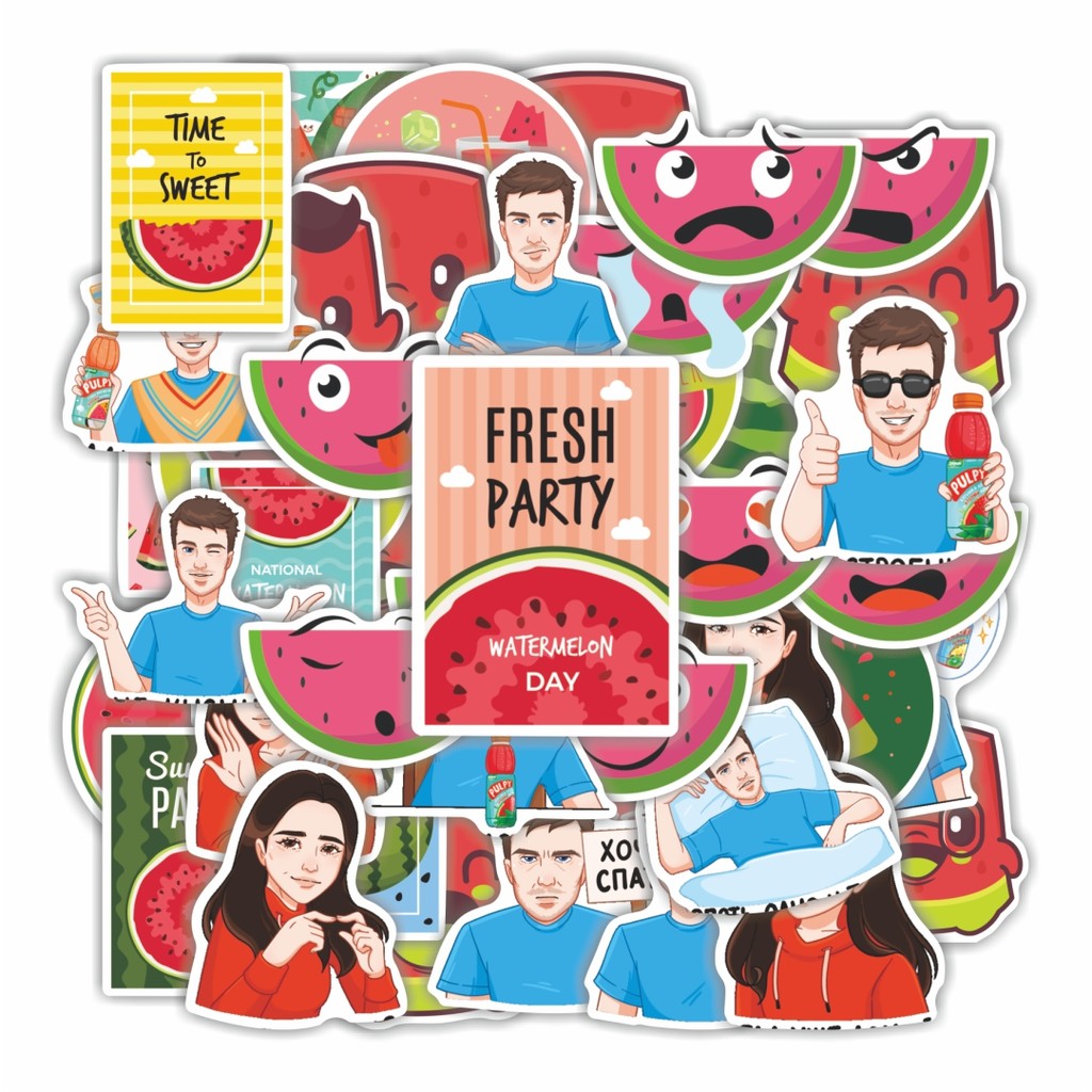 50 PCS VK PULPY NEWST Stickers Waterproof Stickers – Ideal to Protect ...