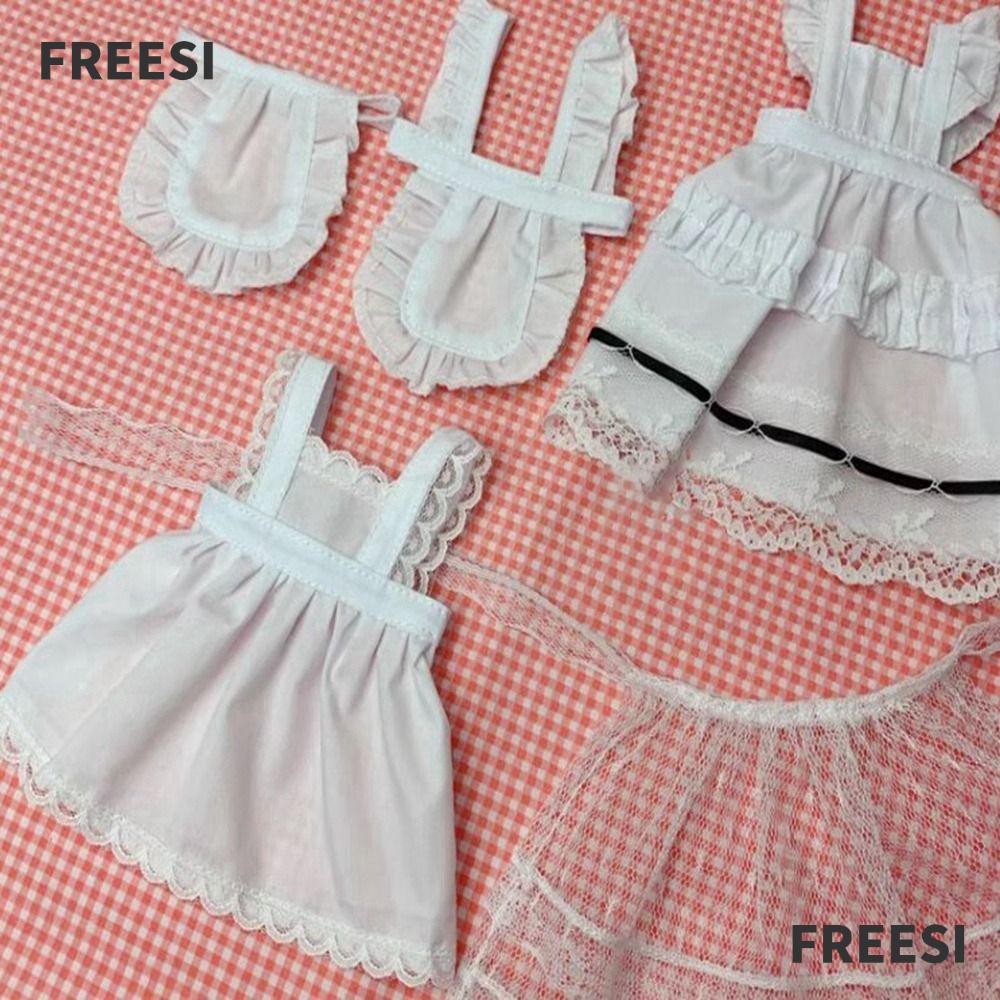 FREESI Uniform Maid Skirt Apron, Black&White Lovely Princess Clothes ...