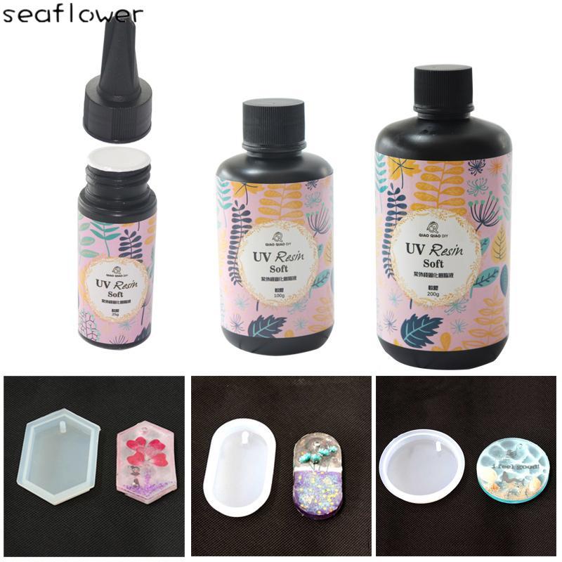 UV Resin Clear Soft Type Ultraviolet Solidify Resin Crafts for DIY ...