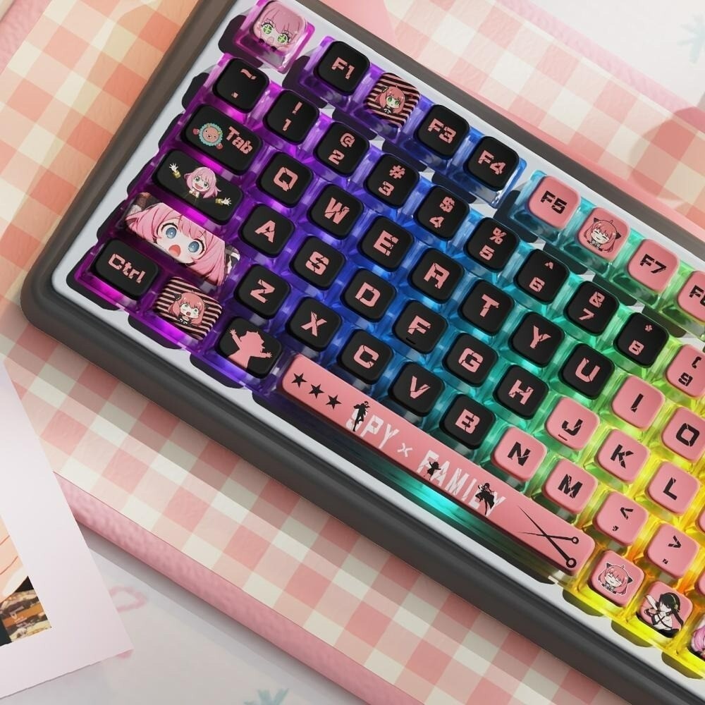 Anya Keycap MSA Profile PBT 122 Keys Foursided Light Transmission Dye ...