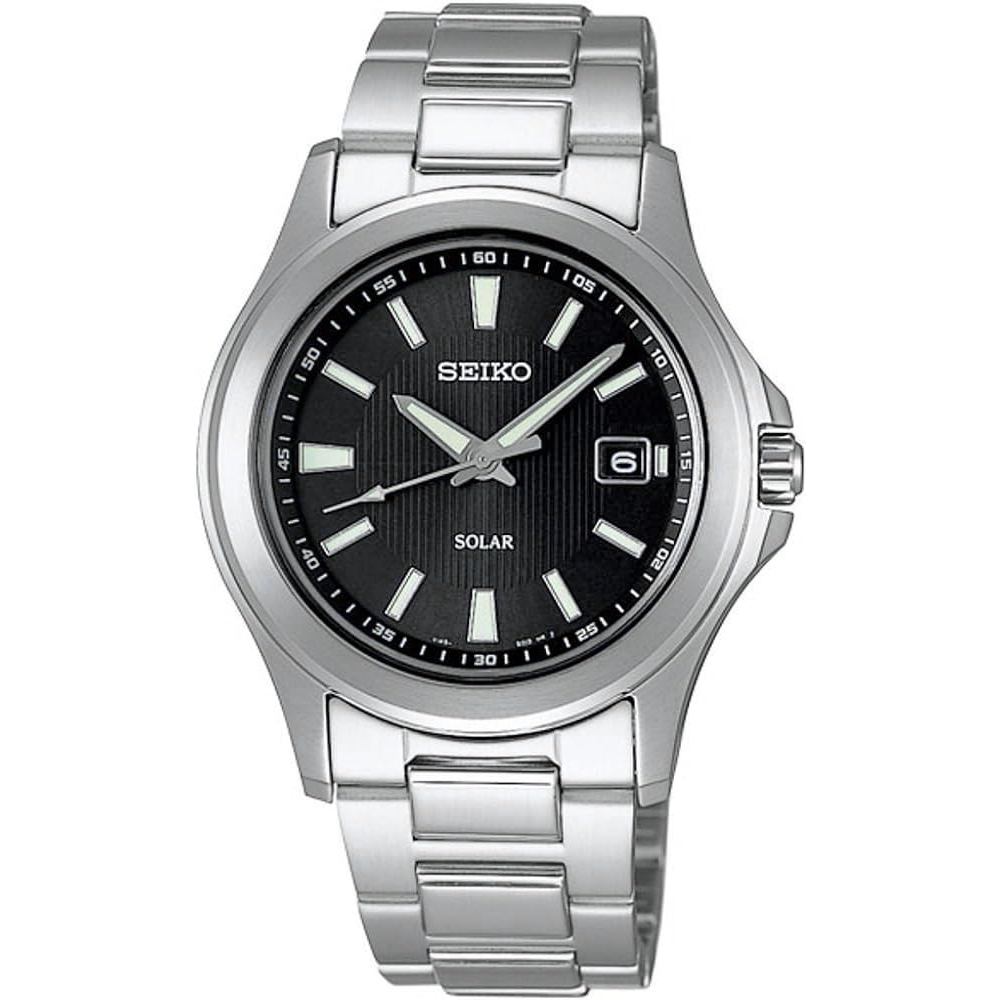 【Direct from Japan】Seiko Solar Quartz Watch SBPN067, Silver/Black, Men ...