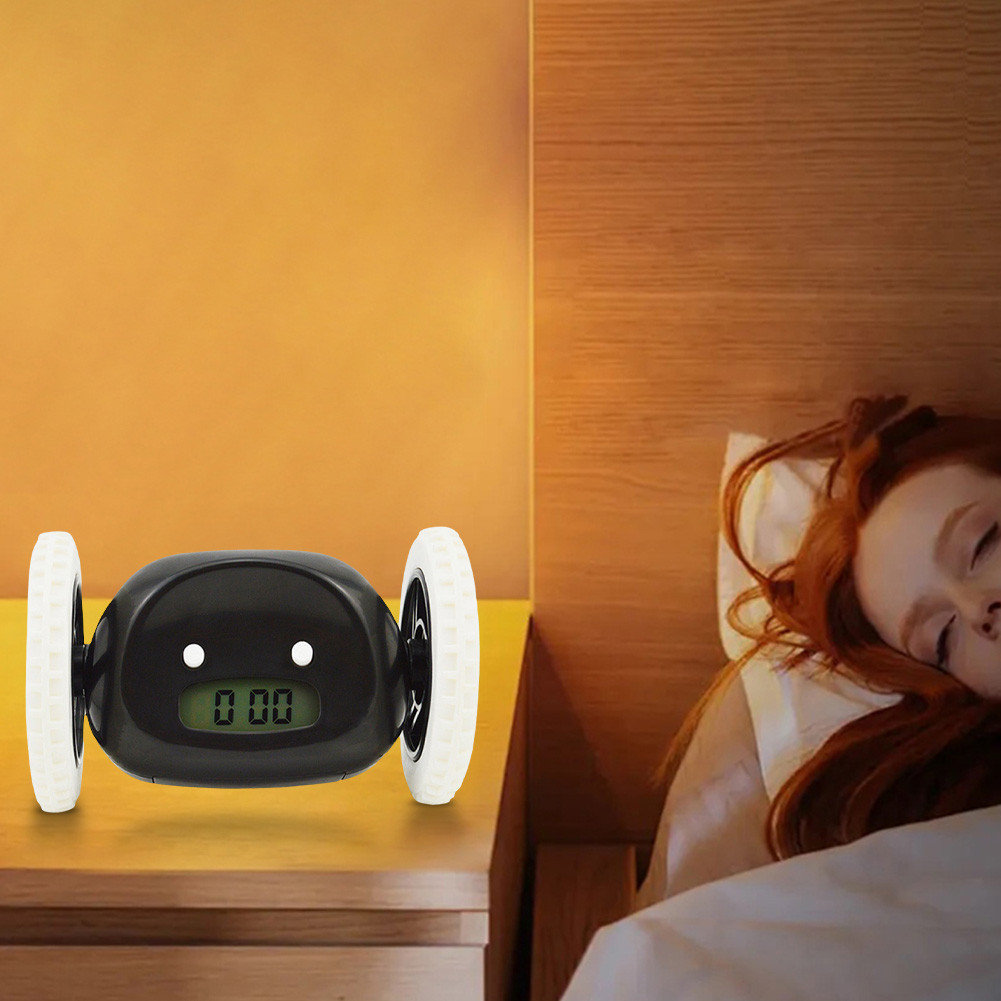 Extra Loud Alarm Clock Move Jump Roll Run Away Alarm Clock on Wheels ...