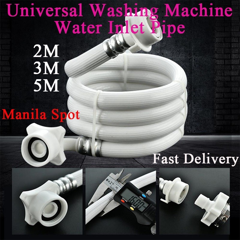 2/3/5/10M Washing Machine Inlet Pipe Hose Extension Tube Universal ...
