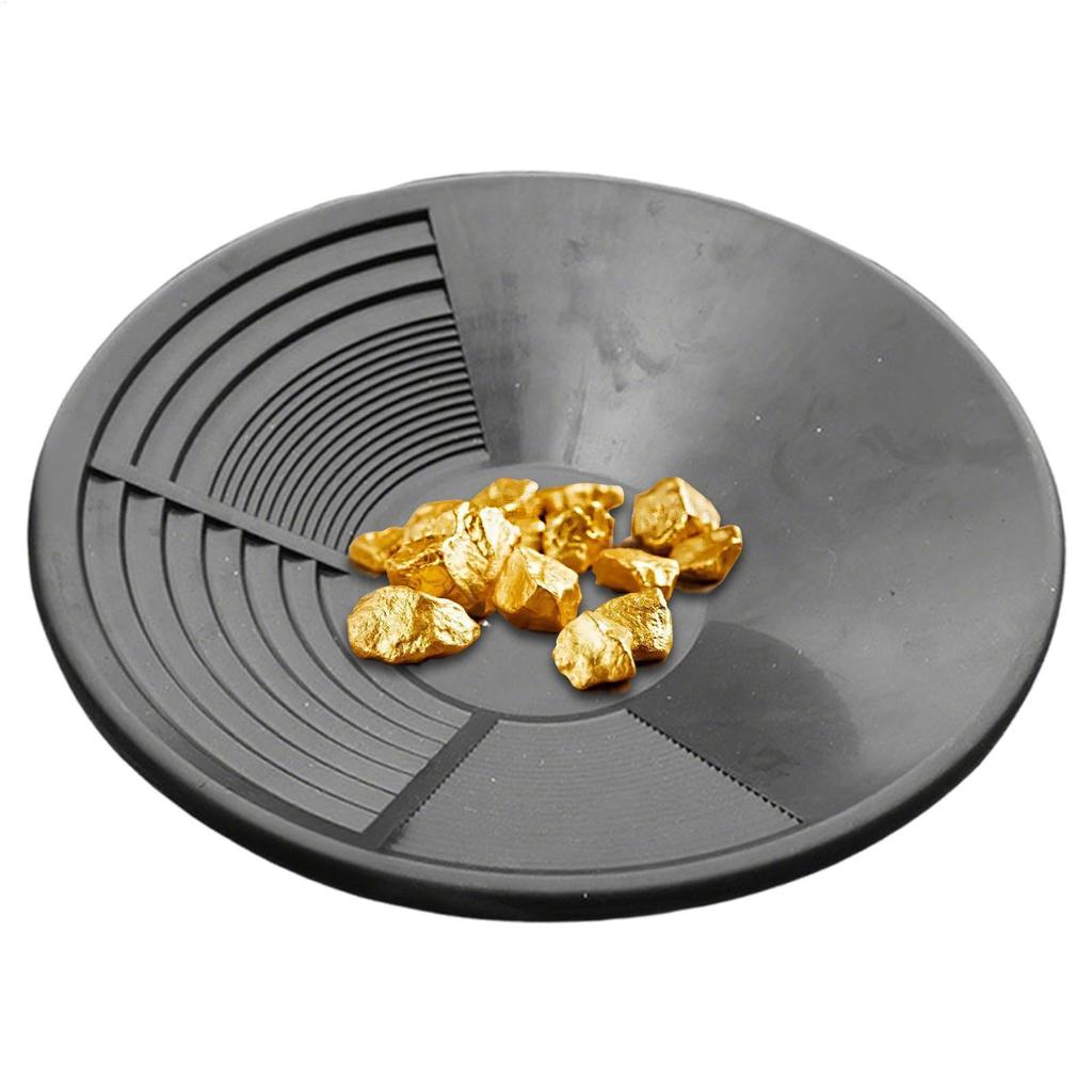 Plastic Black Mining Pan Portable Gold Panning Pan Refining Tool for ...