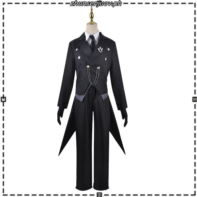 Black Butler sebas cosplay Costume plus size Anime Halloween COS ...