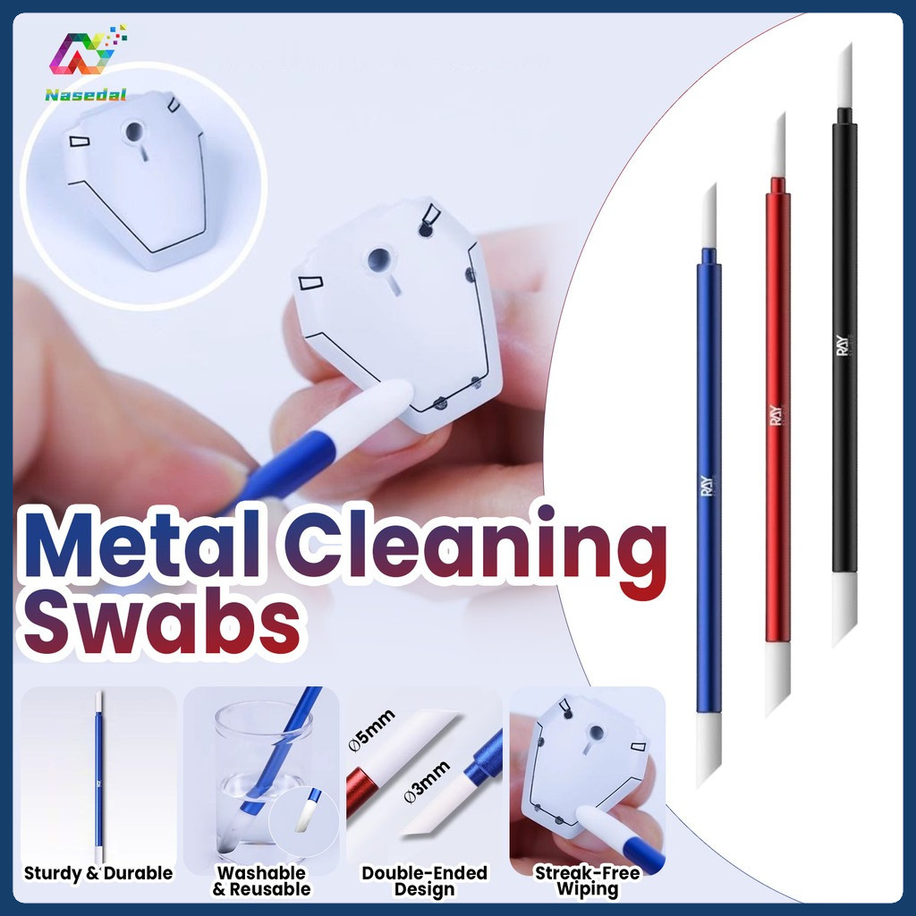 RAY Studio Metal Swabs Panel Liner Cleaning Stick for Gundam Model ...