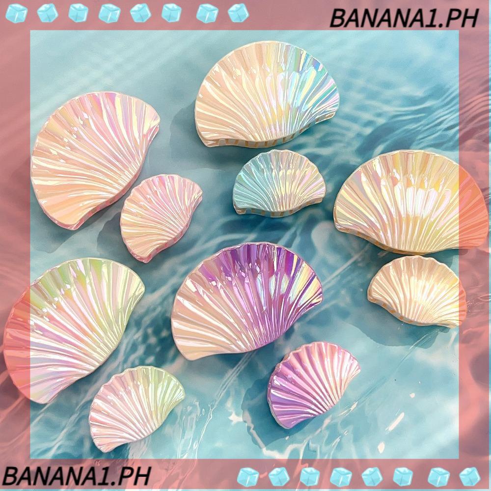 BANANA Shell Hair Claw Clips, Conch Ocean Girl's Hair Clip, Beach ...