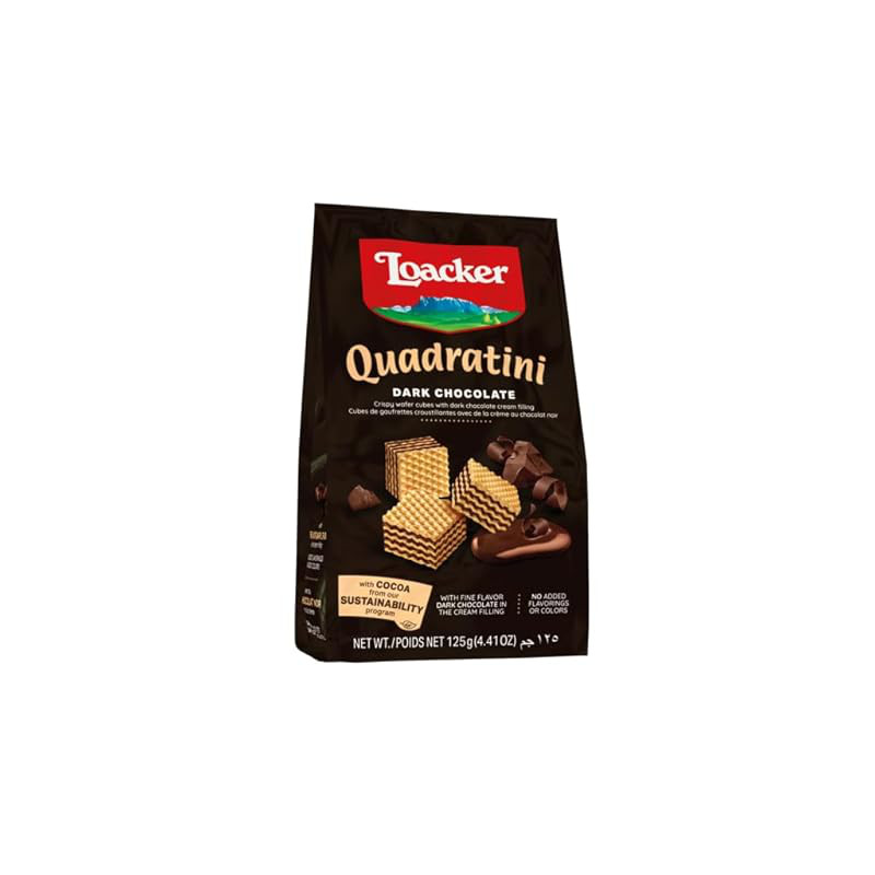 Loacker Quadratini Dark Chocolate Biscuits 125g | Shopee Philippines