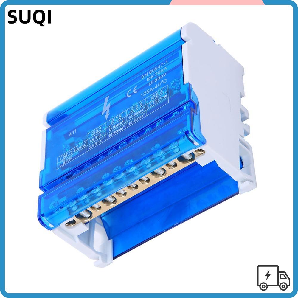 HI-SUQI Terminal Distribution Box, 411 4-Level Din Rail Terminal Block Distribution Box, Din ...