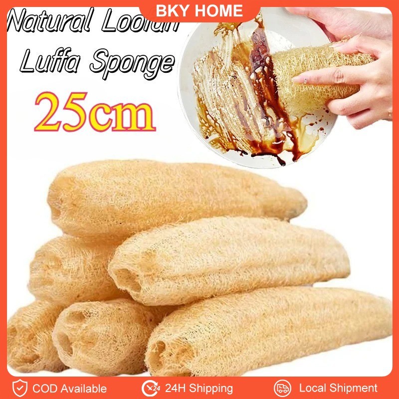 Natural Loofah Luffa Sponge Biodegradable Strong Cleaning Sponge Long ...