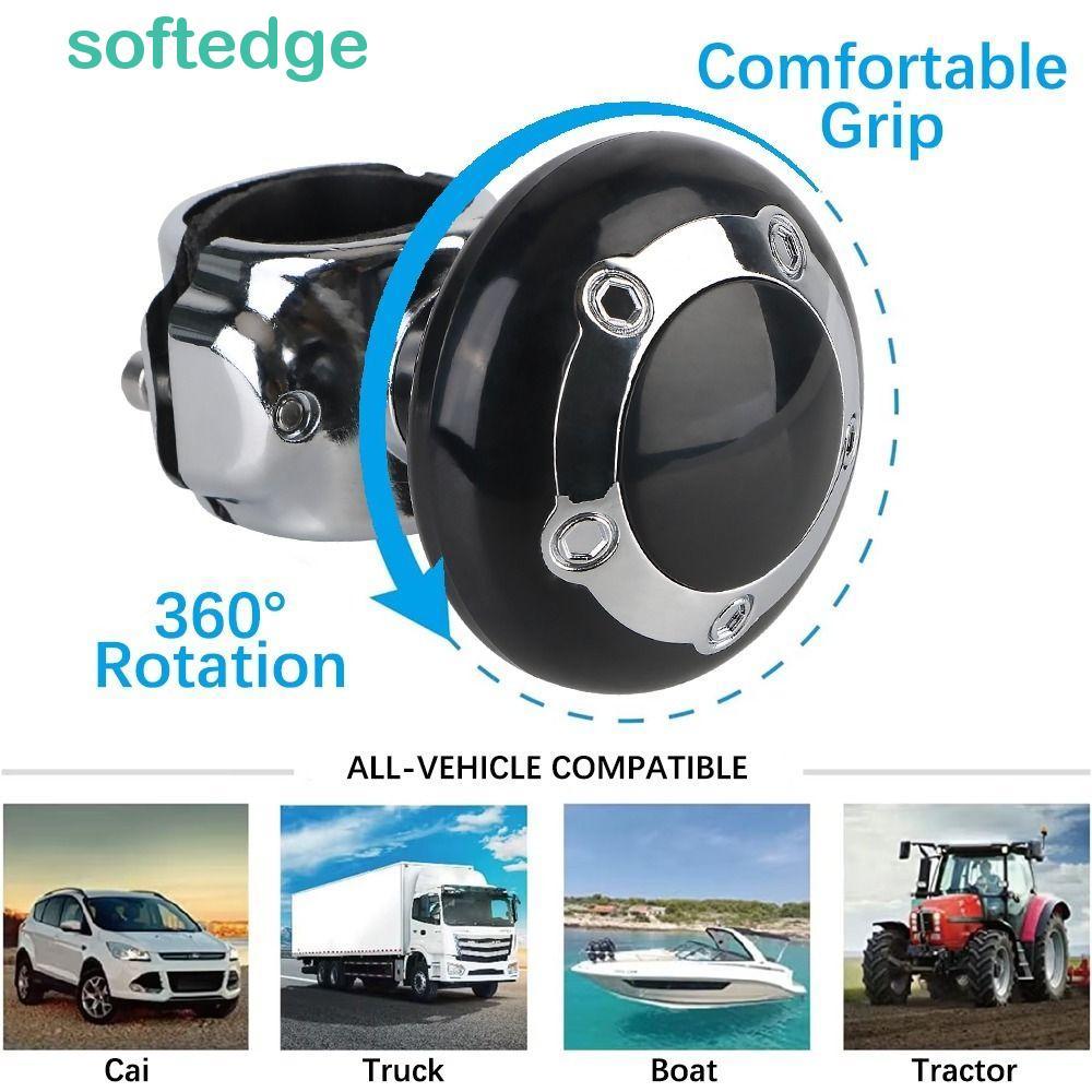 SOFTEDGE Steering Wheel Ball Handle, ABS Rotating Steering Wheel ...
