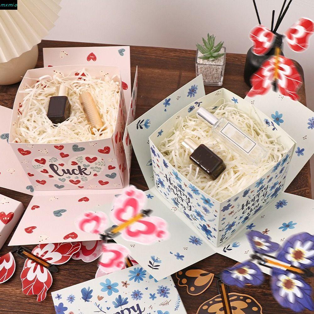 MXMIO Flying Butterfly Gift Box, Multicolor Auto Expand Surprise Gift ...