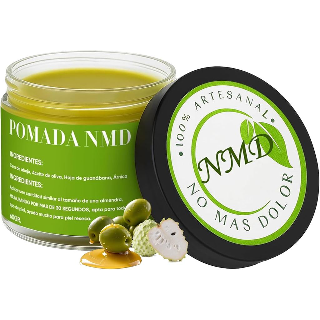Pomada NMD - para Dolor Muscular with Arnica, Olive Oil, Soursop Leaf ...