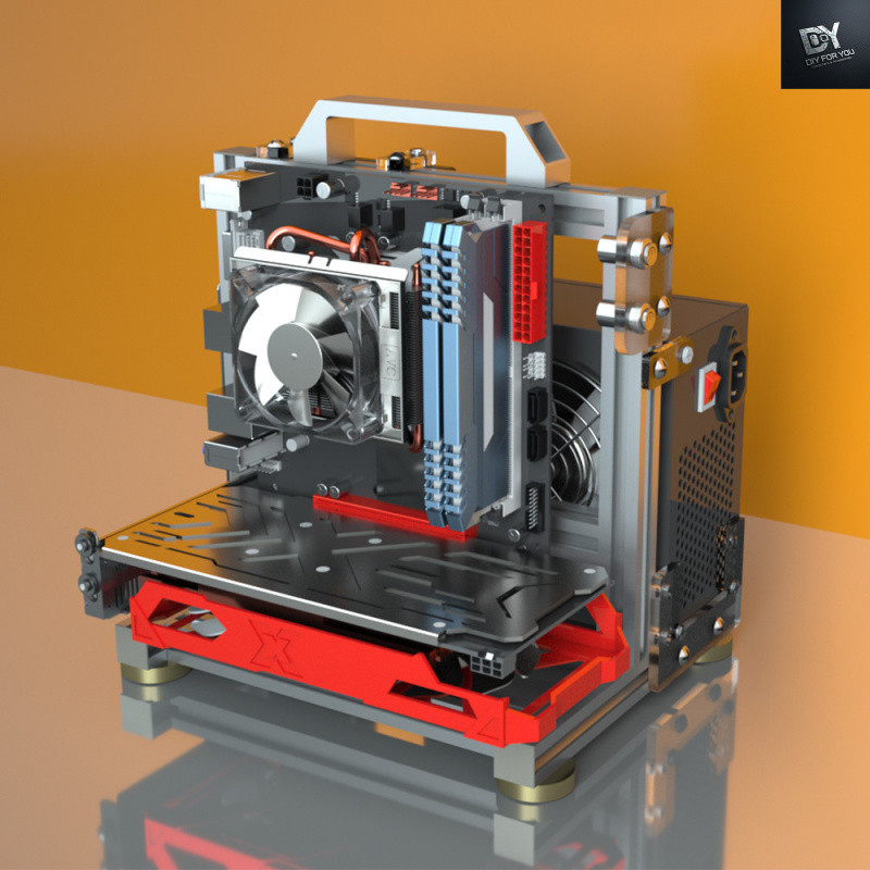 DIY FOR YOU pc case atx desktop case computer case Mini Portable ...