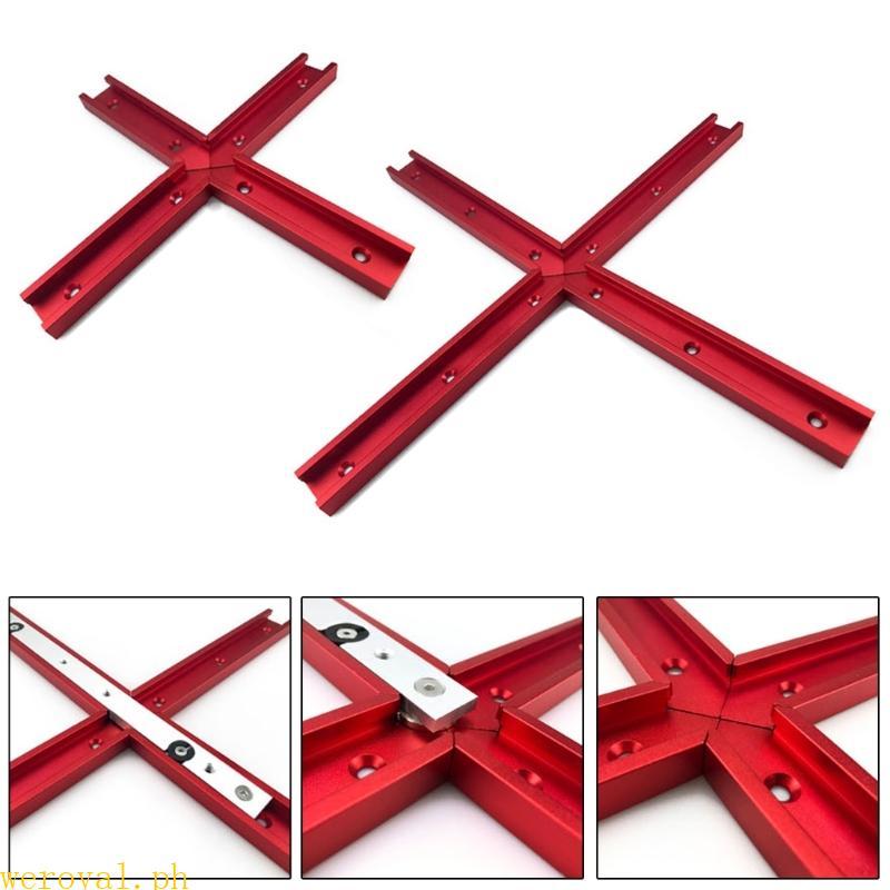 weroyal 4Pcs T Track Cross Intersections Part T Slot Track Connectors ...