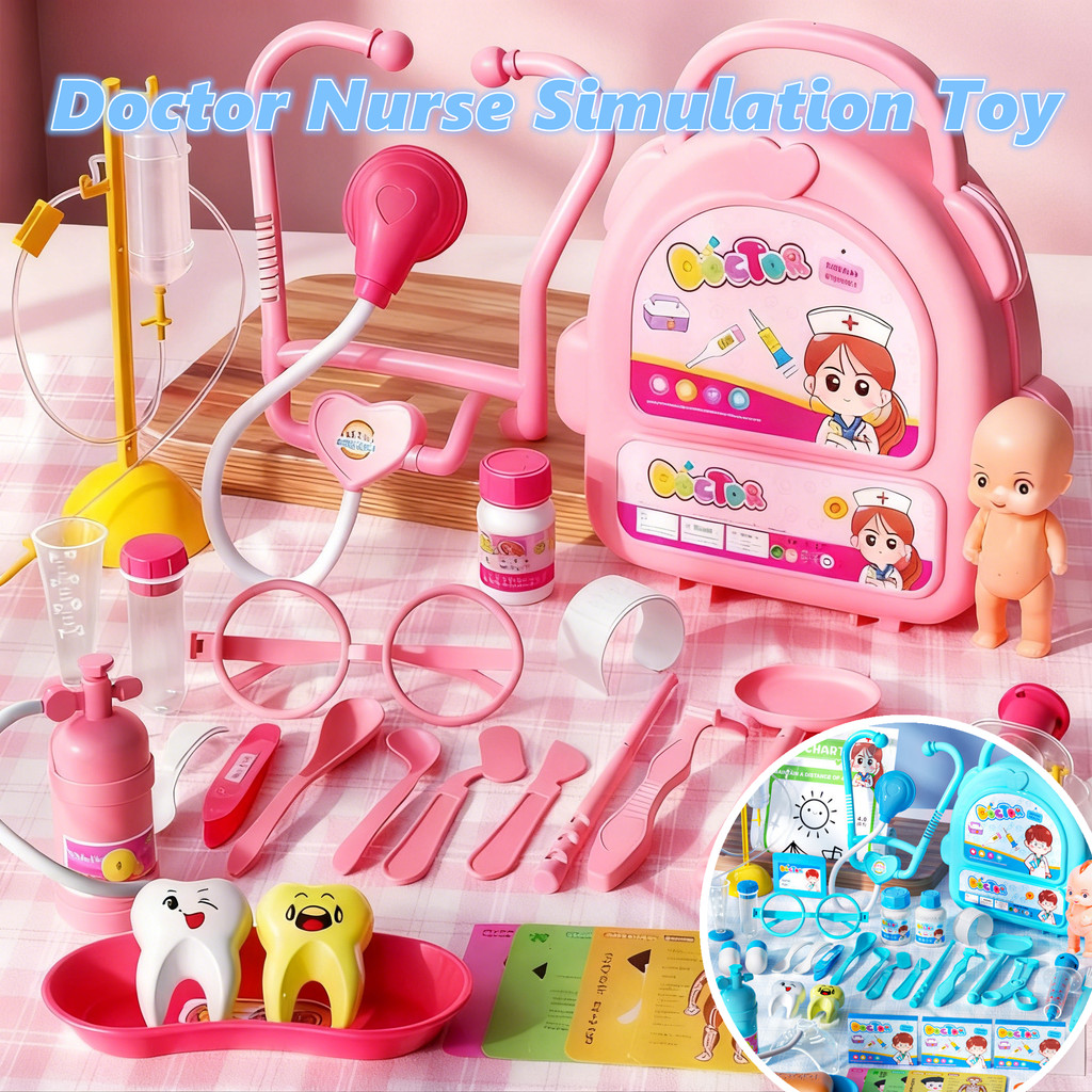 Doctor Nurse Dentist Pretend Play Kit Kids Simulation Medical Role Play ...