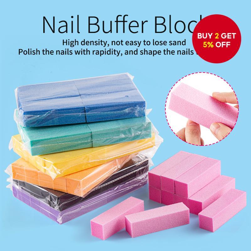 Nail Art Sanding Sponge Buffer Block Fingernail Grinding Polishing ...