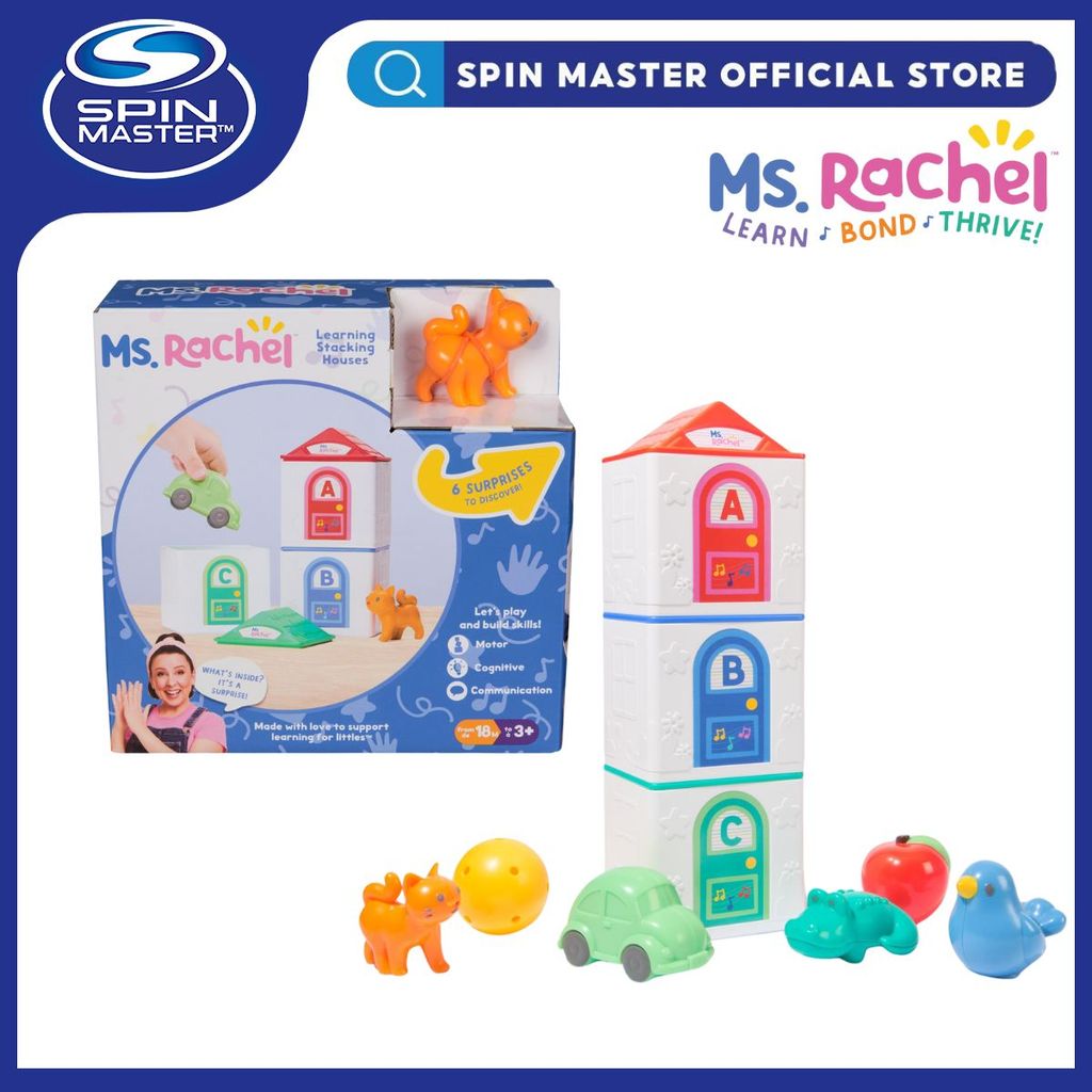 Ms Rachel Stacking Surprise Houses learning and developmental toy for ...