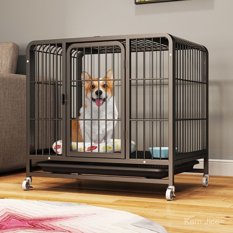 Dog Cage Pet Teddy Household Indoor Small Dogs Medium Large Dogs With ...