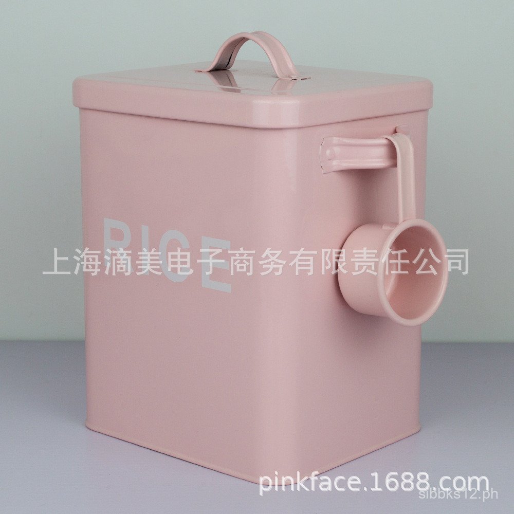 Laundry Powder Bucket Tin Storage Bucket Rice Bucket10Sealed Strip ...
