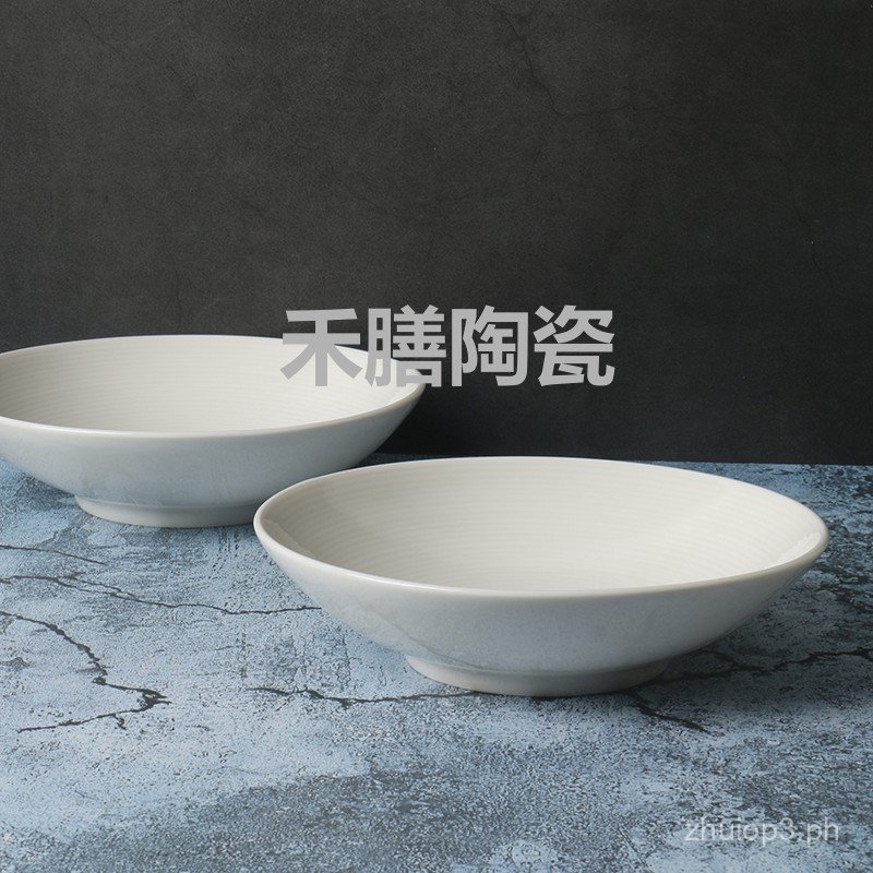 Lujia Original Order]Underglaze Fine Line Series Ceramic Soup Plate ...