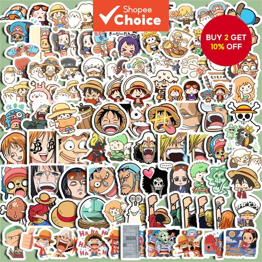 100pcs Cute Pirate King Stickers Diy Computer Washi Scrapbooking ...