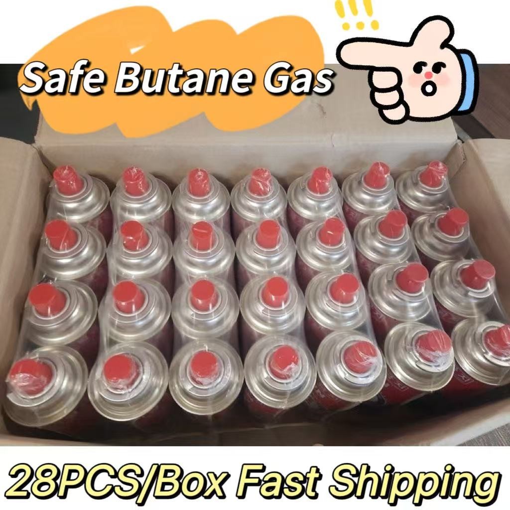BULK SALES 28pcs Safe Butane Gas for Portable Gas Stove 220g Safe ...