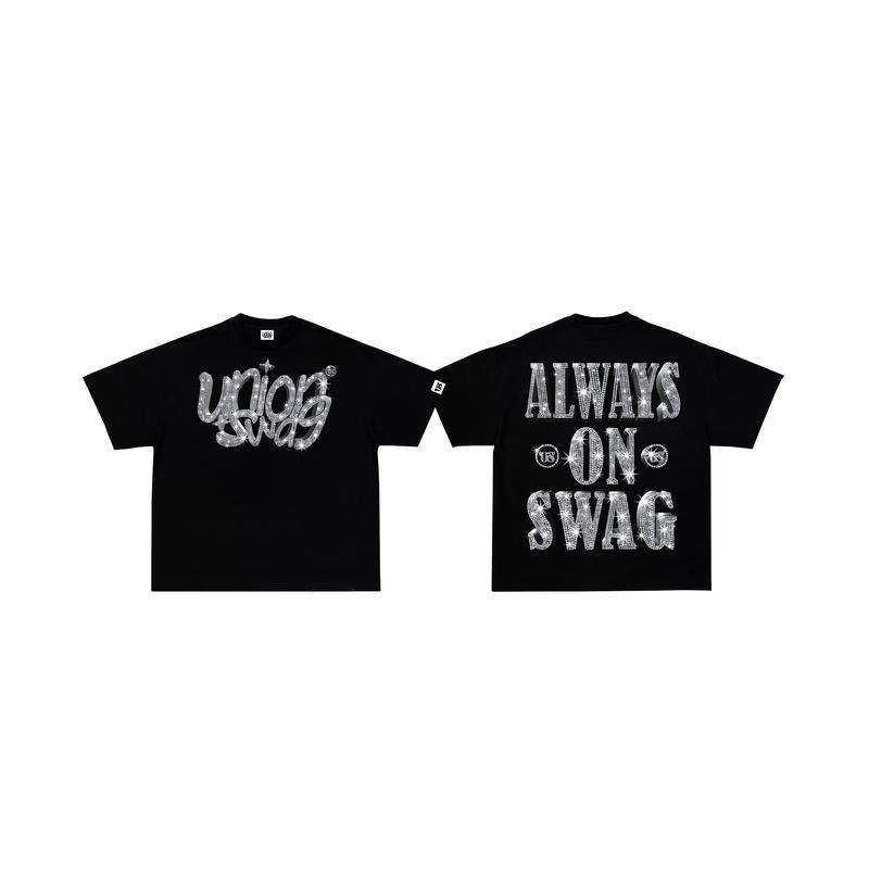 "ALWAYS ON SWAG"TEE PRO CLUB Streetwear Made in Japan 100% cotton Crew ...