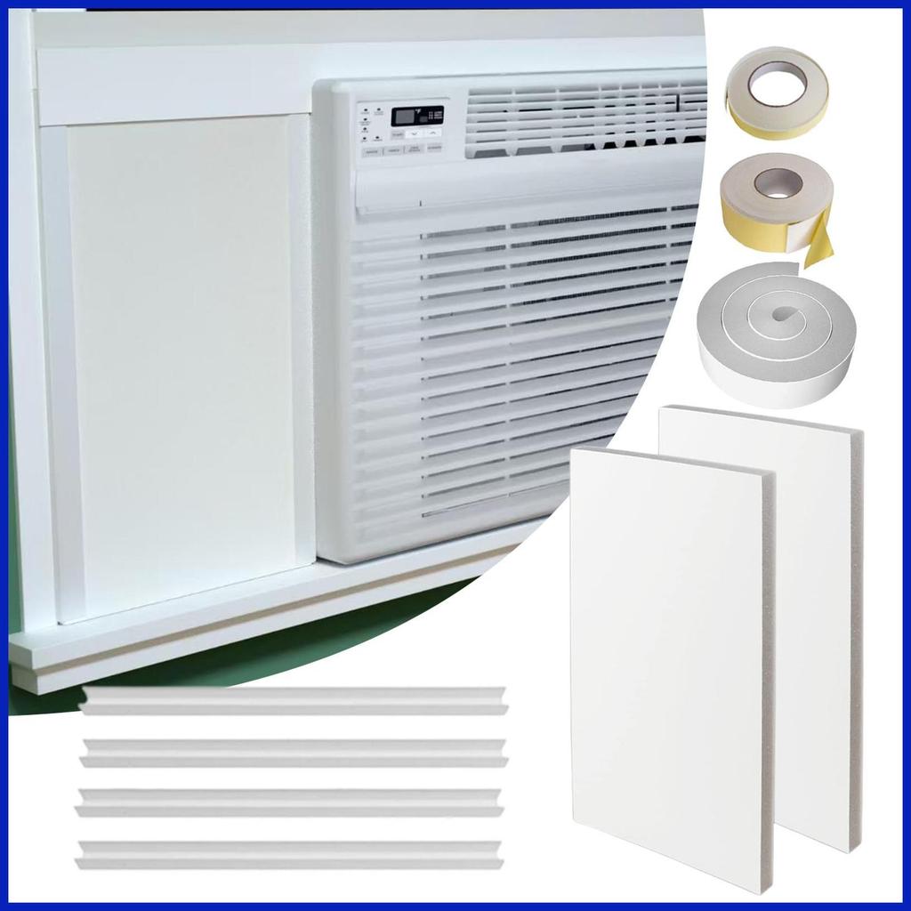 Insulated Foam Panels 2 Pieces Window Air Conditioner Insulation Foam ...