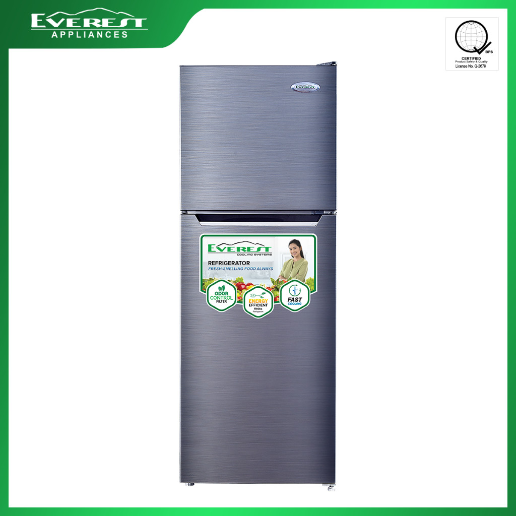 EVEREST 4.9 cu.ft Two Door Refrigerator/ Non Inverter/ Manual ...