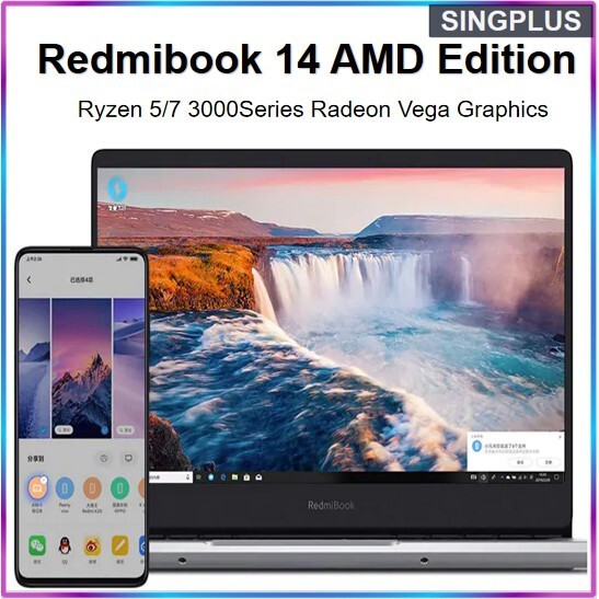 Xiaomi RedmiBook 14 AMD Ryzen Edition R5/R7 3000 Series Radeon Vega 8/ ...