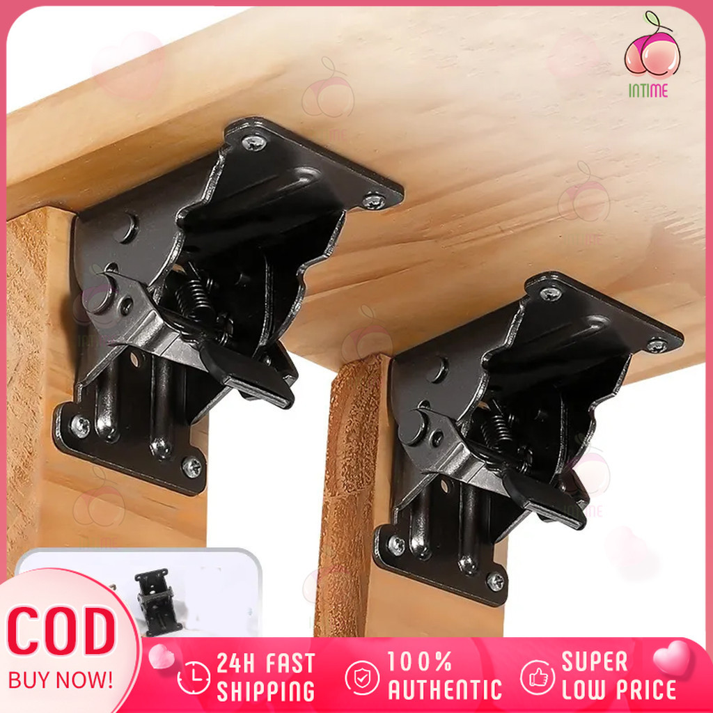 4pcs Self Lock Folding Hinges For Table 90 Degree Bed Table Chair Hinge ...