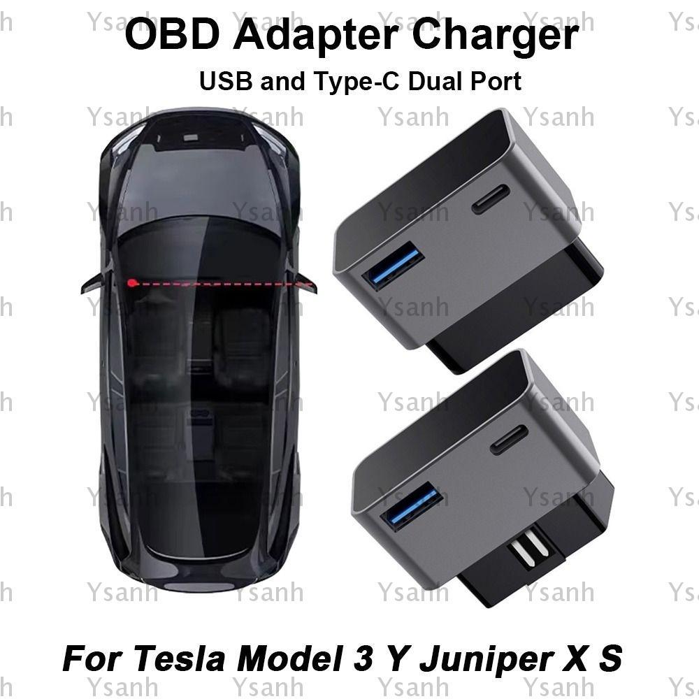 YSANH OBD Adapter Charger, Fast Charging 18W Power USB Type-C Ports ...