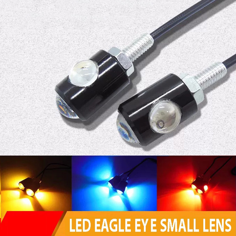 2Pcs Motorcycle LED eagle eye Lights Signal Lights Brake Lights License ...