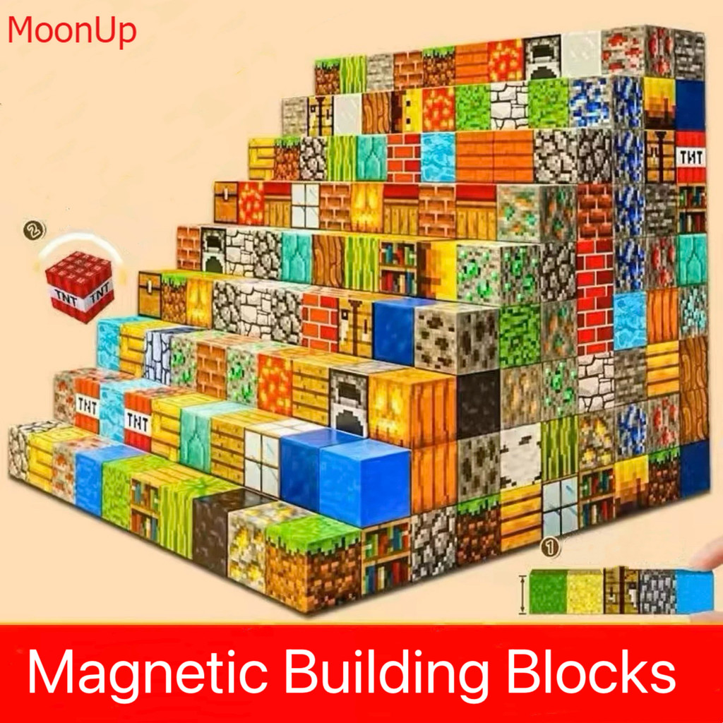 Magnetic Blocks Magnetic MC Building Blocks DIY Variety Cube Toys ...
