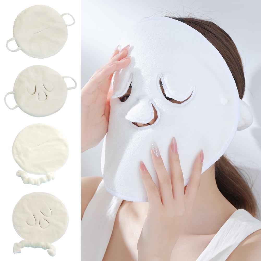 2-layer Thickened Hot/cold Compress Towel Pure Cotton Beauty Hot Mask ...