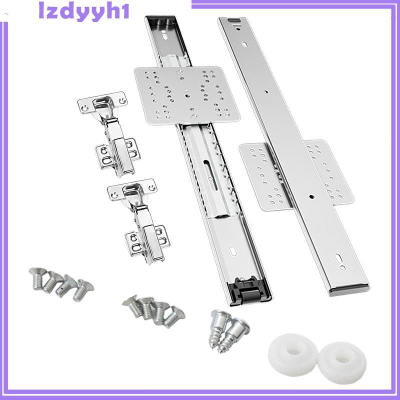 [JoyDIY] Hidden Flip Up Cabinets Door Slide Rails Closet Door Track ...